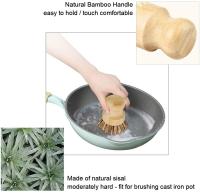 China 6*8cm Eco Friendly Kitchen Scrub Brush Bamboo Wooden ISO9001 for sale