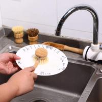 China 6*8cm Eco Friendly Kitchen Scrub Brush Bamboo Wooden ISO9001 for sale