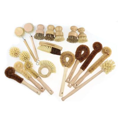 China 6*8cm Eco Friendly Kitchen Scrub Brush Bamboo Wooden ISO9001 for sale