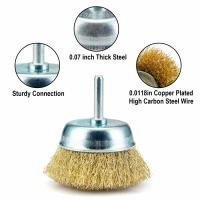 China 7pcs Wire Wheel Brush For Grinder Set 6mm Rod Corrosion Resistant for sale