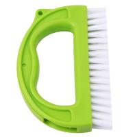 China Ergonomic Floor Joint Cleaning Grout Scrubber Brush 2in Nylon Bristle for sale