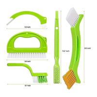 China Ergonomic Floor Joint Cleaning Grout Scrubber Brush 2in Nylon Bristle for sale