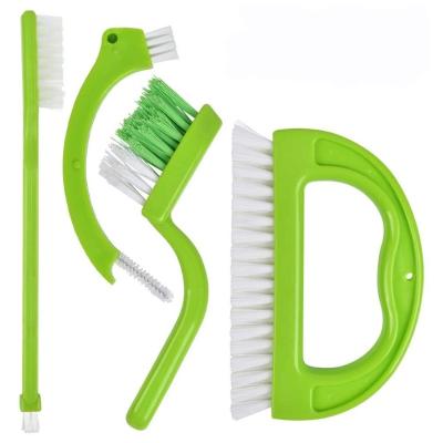 China Ergonomic Floor Joint Cleaning Grout Scrubber Brush 2in Nylon Bristle for sale