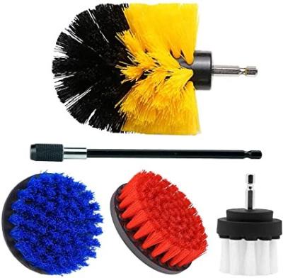 China 5Pcs Drill Cleaning Brush Attachment Polypropylene Power Scrubber Kit for sale