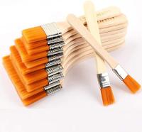 China 2.5cm Watercolour Nylon Flat Paint Brush Set ODM Oil Painting 0.98in for sale