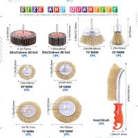 China 9pcs Cup Wire Wheel Brush 4500RMP Brass Coated Plating 8.5cm for sale