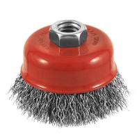 China 75mm Drill Wire Stainless Steel Cup Brush M14 Thread Metal Polishing for sale