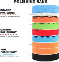 China 11pcs 5 Inch Polishing Pad Set For Angle Grinder 12.7cm Car Cleaning for sale