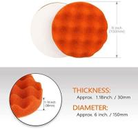 China Rosh 6 Inch Polishing 150mm Buffing Waffle Foam Pad Kit Reusable for sale