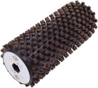 China 120mm Snowboard Ski Wax Brush Roto Brush Kit Snap Out Quick Change Axle 3 Pieces for sale