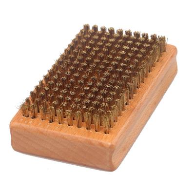 China 117x70mm Ski Wax Brush Set 320g Snowboard Brush Kit Nylon Horse Brass for sale