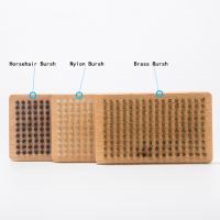 China 8mm Horsehair Ski Brush Kit 100mm Nylon Wax Brush Brass Bristles for sale