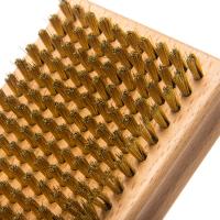 China 8mm Horsehair Ski Brush Kit 100mm Nylon Wax Brush Brass Bristles for sale