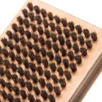 China 8mm Horsehair Ski Brush Kit 100mm Nylon Wax Brush Brass Bristles for sale
