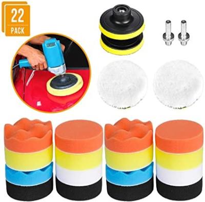 China M10 Adaptor Sponge Buffing Pads For Car Buffer Polisher Pads OEM for sale
