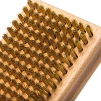 China 3pcs Snowboard Ski Wax Brush Nylon Horse Hair Brass Bristle OEM for sale