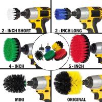 China 6 Pieces Power Scrubber Drill Brush Kit Cordless PP Material for sale