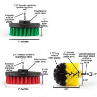 China 6 Pieces Power Scrubber Drill Brush Kit Cordless PP Material for sale