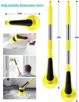China 300rpm Electric Spin Scrubber Adjustable Extension Handle Cleaning Tools for sale
