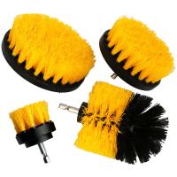 China PP 4Pcs Scrub Brush Drill Attachment Kit For Cleaning for sale