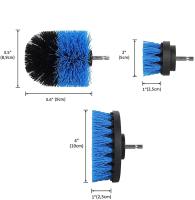China PP Filament 3pcs Electric Drill Brush Attachments For Cleaning for sale