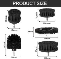 China 5pcs Heavy Duty Power Scrubber Drill Brush Kit Used For Grill Cleaning for sale