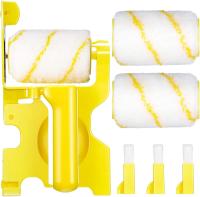 China Clean  Cut Paint Edger Roller Brush HandHeld With 2 Brush 2 Replacement Roller for sale