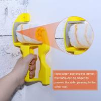 China Clean  Cut Paint Edger Roller Brush HandHeld With 2 Brush 2 Replacement Roller for sale