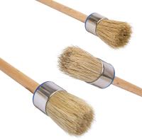 China 3 Pcs Chalk Paint Brush Natural Bristle Painting For Furniture for sale
