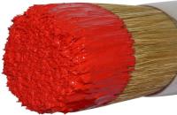 China Natural Bristles Chalk And Wax Paint Brush 2 In 1 Round Painting Tool for sale