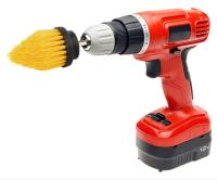 China PP Bristle Drill Scrub Brush Attachment 4Pcs With Angled Corner Brush for sale