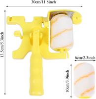 China Clean-Cut Paint Edger Roller Brush 5.3inx11.8in Acrylic Cover for sale