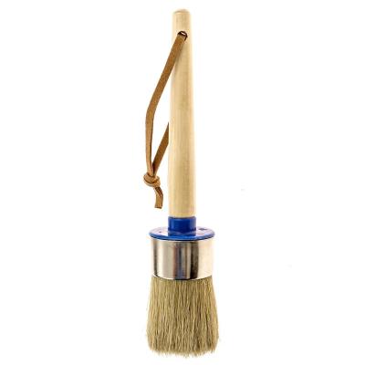 China Natural Bristles Cleaning Chalk Paint Brushes For Painting 45mm for sale
