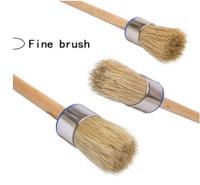 China Epoxy Glue Chalk Paint Brush Set 3Pcs For Furniture Natural Bristle Painting for sale