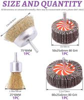 China Brass Coated Wire Wheel Brush 9pcs Brass Plating Filament for sale