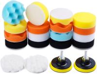 China 22PCS Car Buffer Polisher Pads Sponge Material White Blue Black Yellow for sale