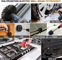 China PP 2inch Drill Brush Attachment Set 8Pcs For Cleaning for sale
