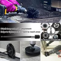 China PP 2inch Drill Brush Attachment Set 8Pcs For Cleaning for sale