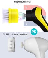 China Cordless Electric Spin Scrubber Adjustable Extension Handle for sale