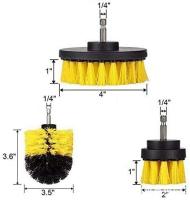 China 3 Pieces Power Drill Cleaning Brush 6 Inch Extend For Wooden Floors Corners for sale