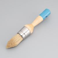 China Wax Paint Brush 2pc Flat Round 1in For Furniture Or Home Decor for sale