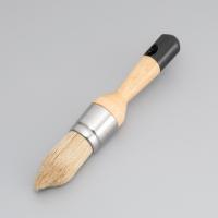 China Wax Paint Brush 2pc Flat Round 1in For Furniture Or Home Decor for sale