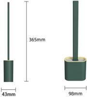 China Non SlipTPR Silicone Toilet Bowl Brush Deep Cleaning for sale