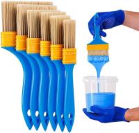 China 6PCS Chalk Wax Paint Brush For Crafts 1 In 1.5 In 3 In 4 In for sale