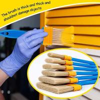 China 6PCS Chalk Wax Paint Brush For Crafts 1 In 1.5 In 3 In 4 In for sale