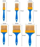 China 6PCS Chalk Wax Paint Brush For Crafts 1 In 1.5 In 3 In 4 In for sale
