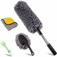 China 4PCS Car Interior Detailing Brush PP Microfiber Duster for sale