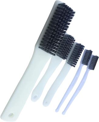 China 5pcs Wire Scratch Brush Stainless Steel Bristles With Handle Rust Removal for sale