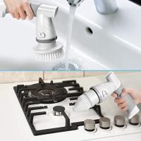 China Electric Spin Rechargeable Shower Scrubber For Tub Tile Floor 165cm Size for sale