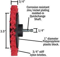 China Nylon 0.3mm Filament Drill Brush Attachment Kit For Cleaning for sale